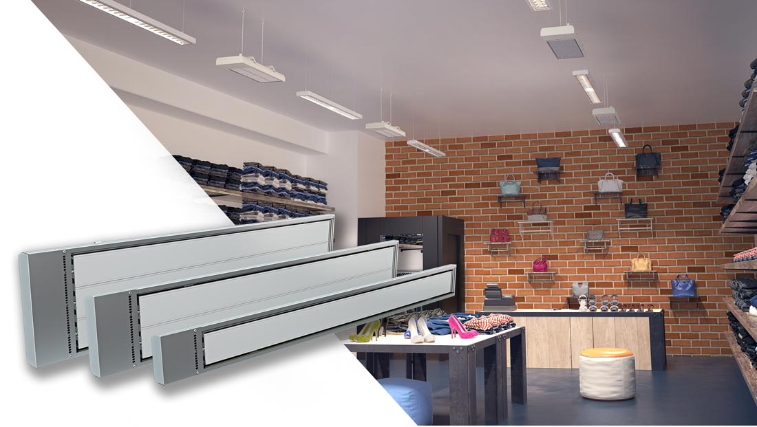 Factory Heater - Radiatore a media temperatura per grandi spazi interni